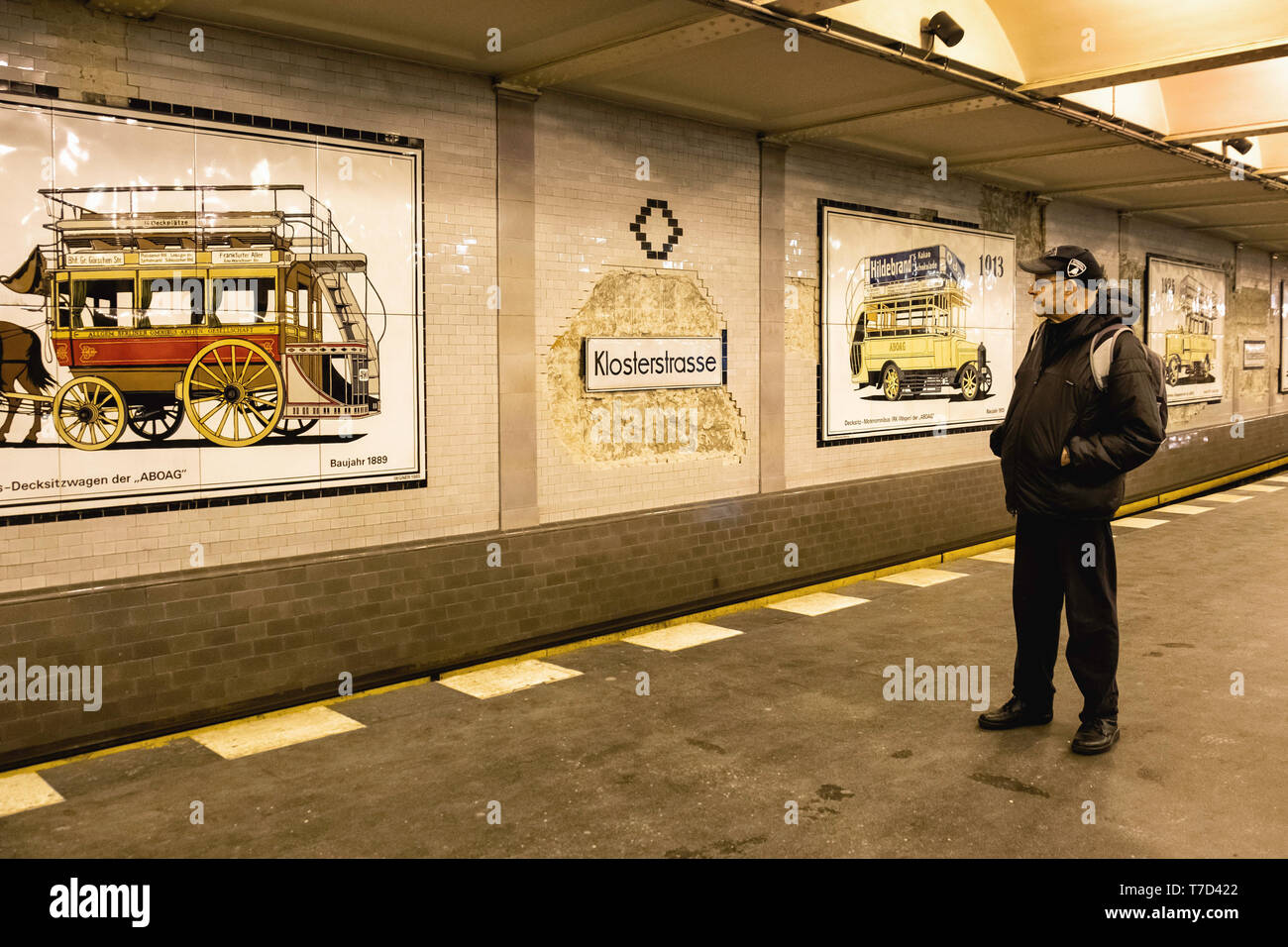 Klosterstraße U-Bahn underground railway station serves the U 2 line in ...