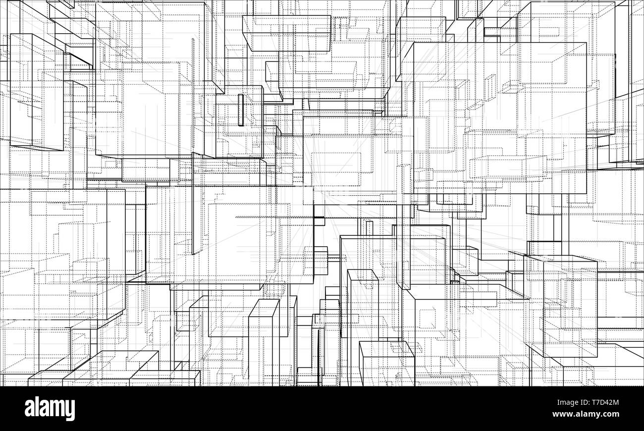 Vector Abstract Boxes Background Stock Vector Image And Art Alamy 