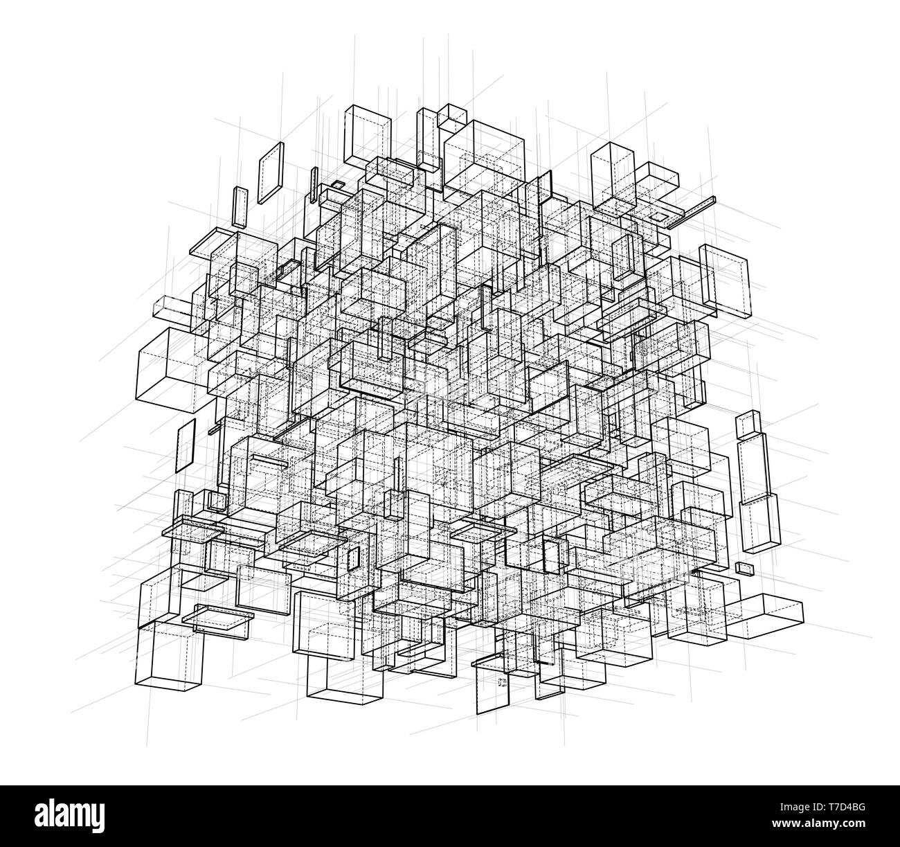 Vector abstract boxes background Stock Vector Image & Art - Alamy