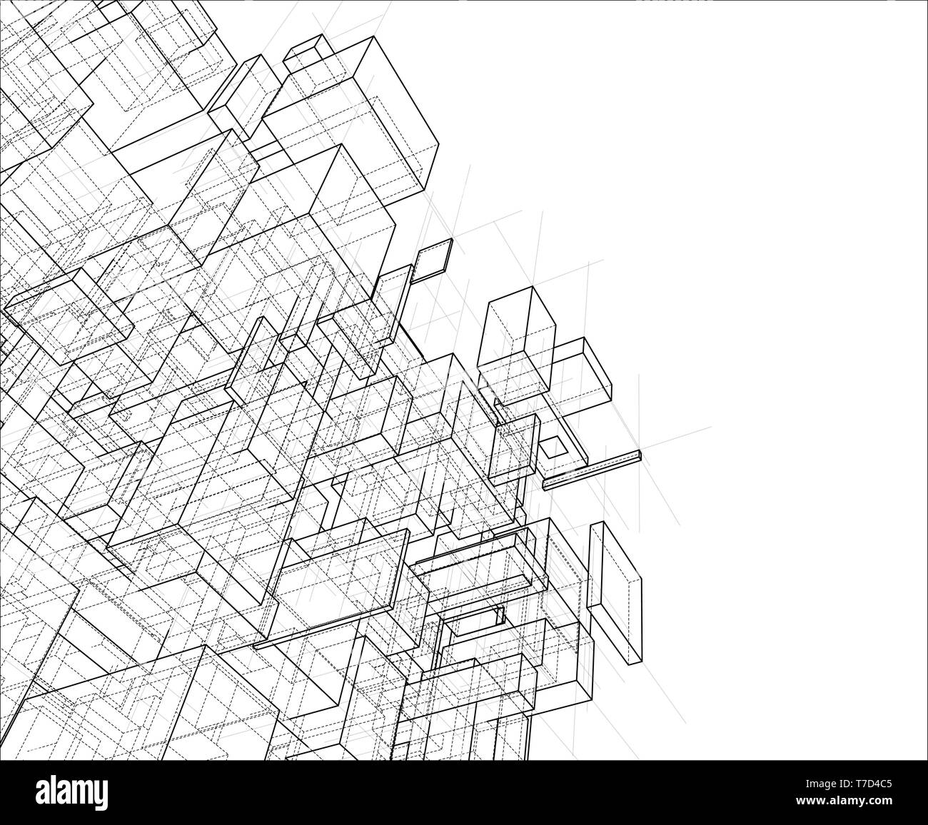 Vector Abstract Boxes Background Stock Vector Image And Art Alamy