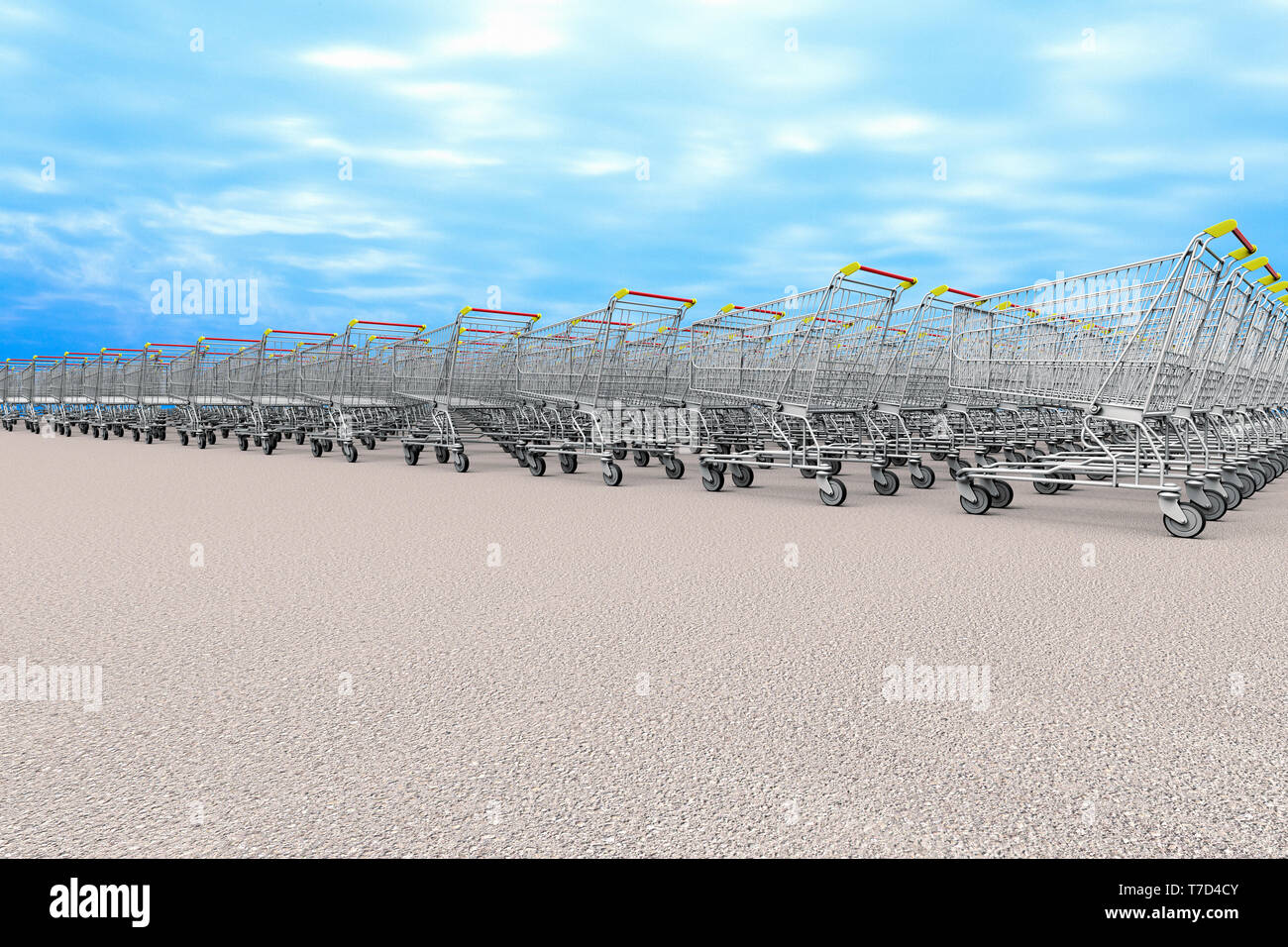 Supermarket carts outdoors hi-res stock photography and images - Alamy