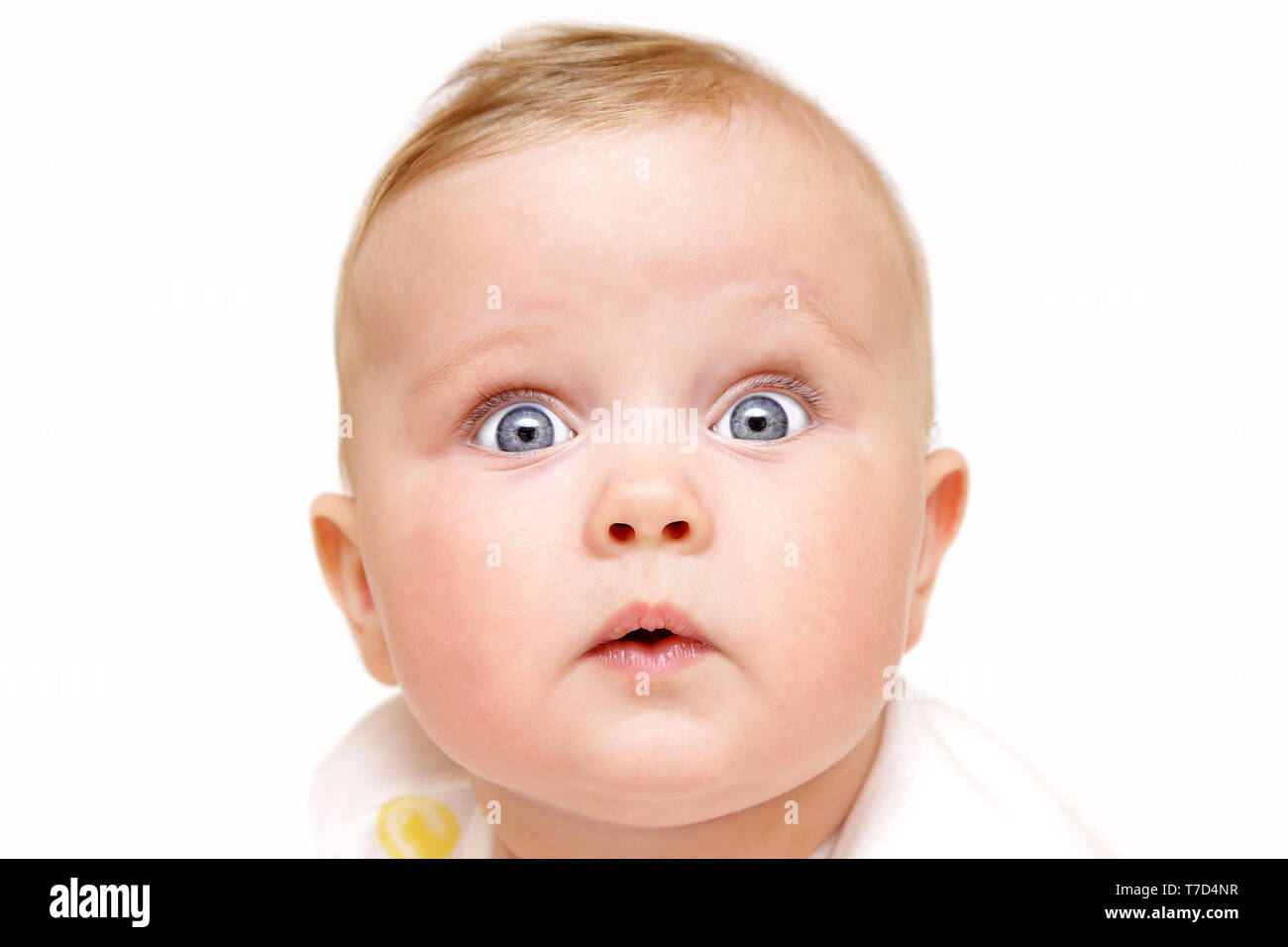 Baby girl wondering hi-res stock photography and images - Alamy