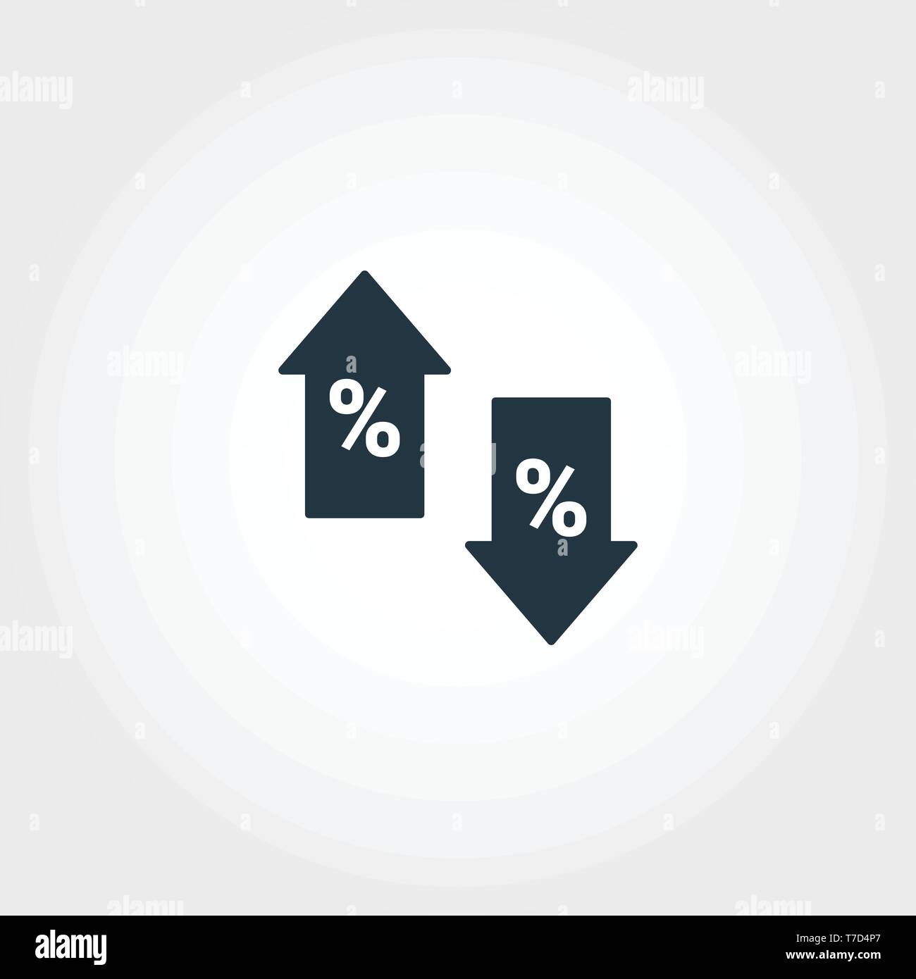 Percent icon. Monochome premium design from business icons collection ...