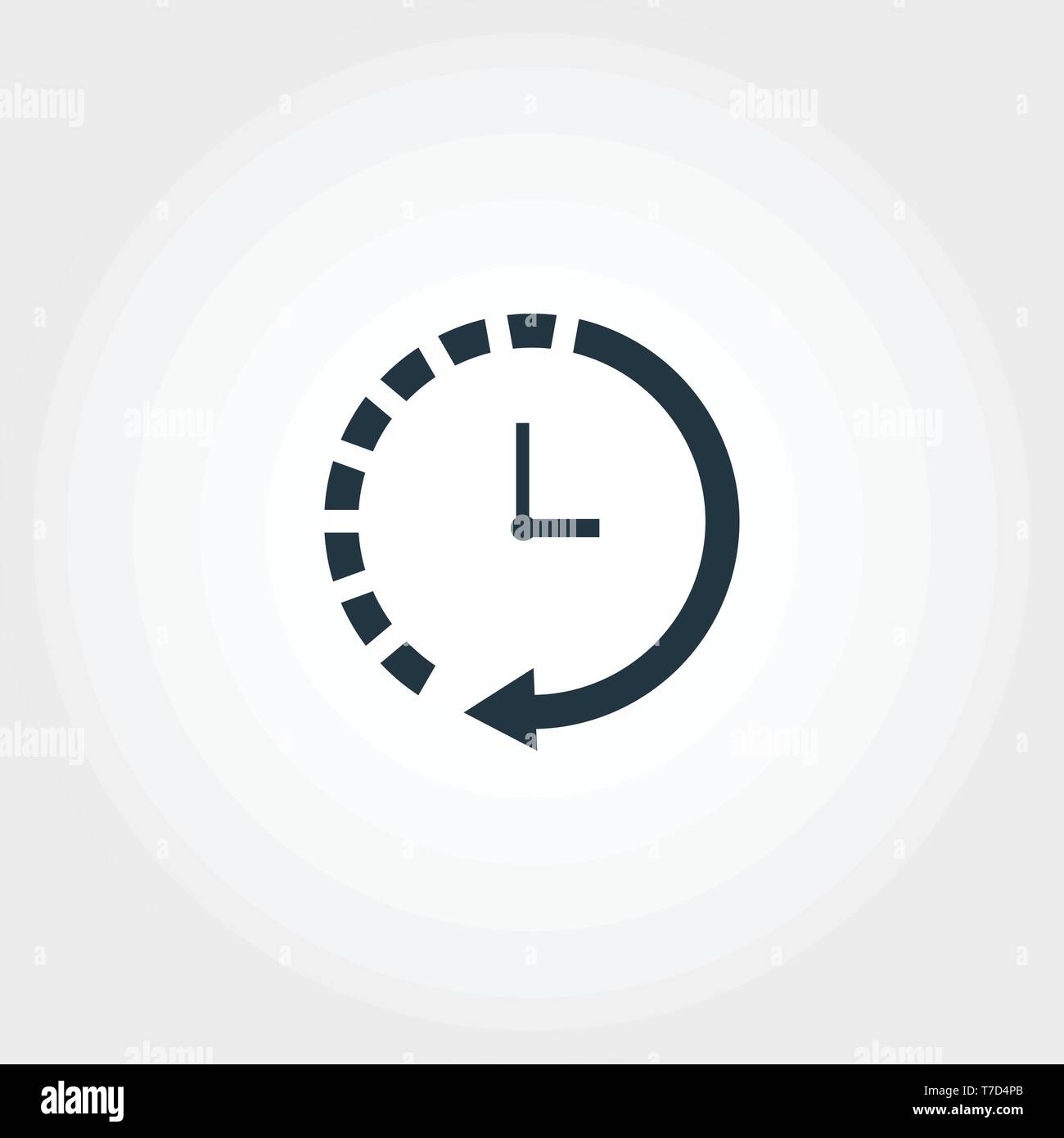 Timing icon. Monochome premium design from business icons collection ...