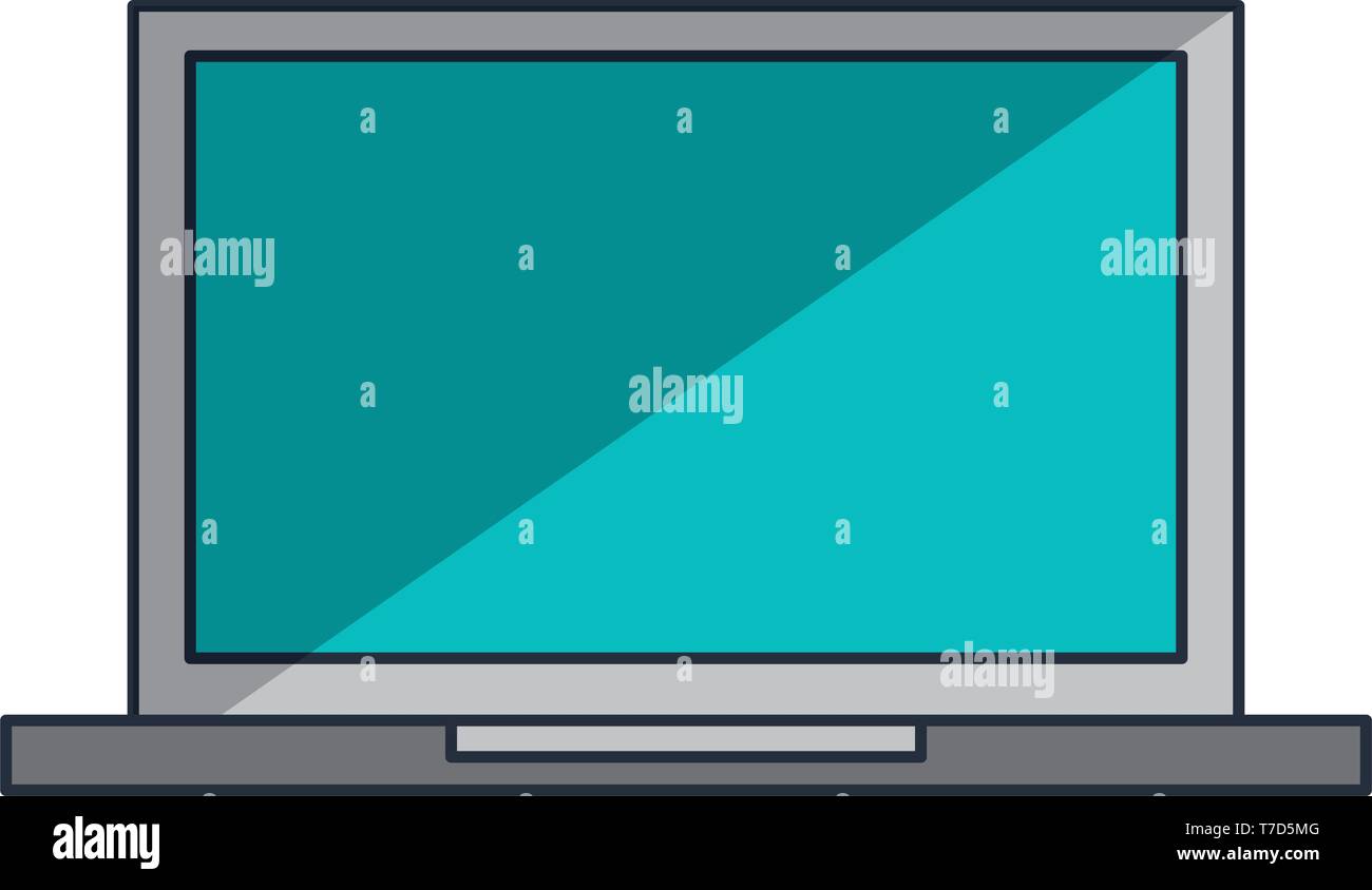 technology device laptop cartoon Stock Vector Image & Art - Alamy