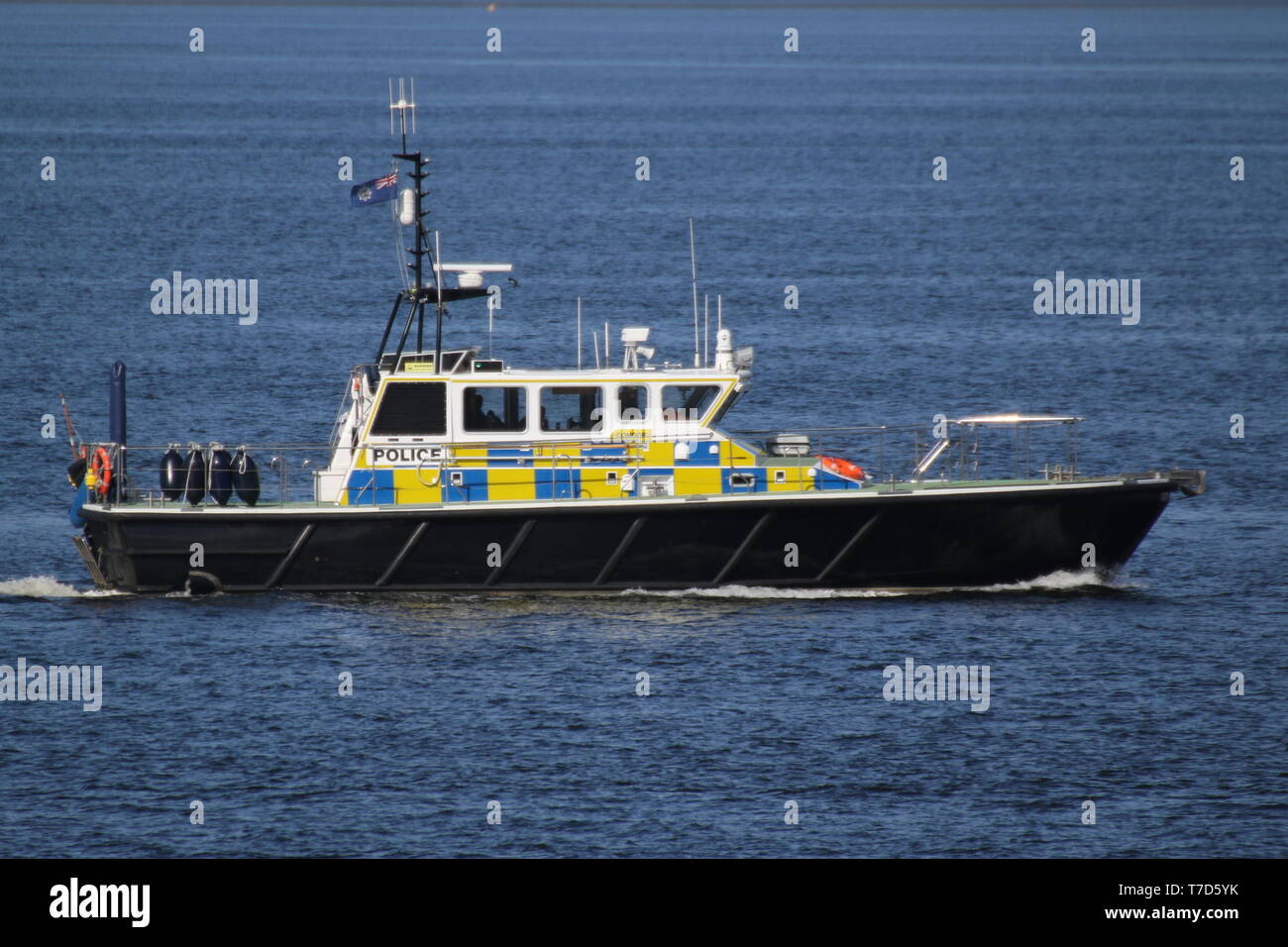 MDP Condor, a Ministry of Defence Police launch, performing escort and ...