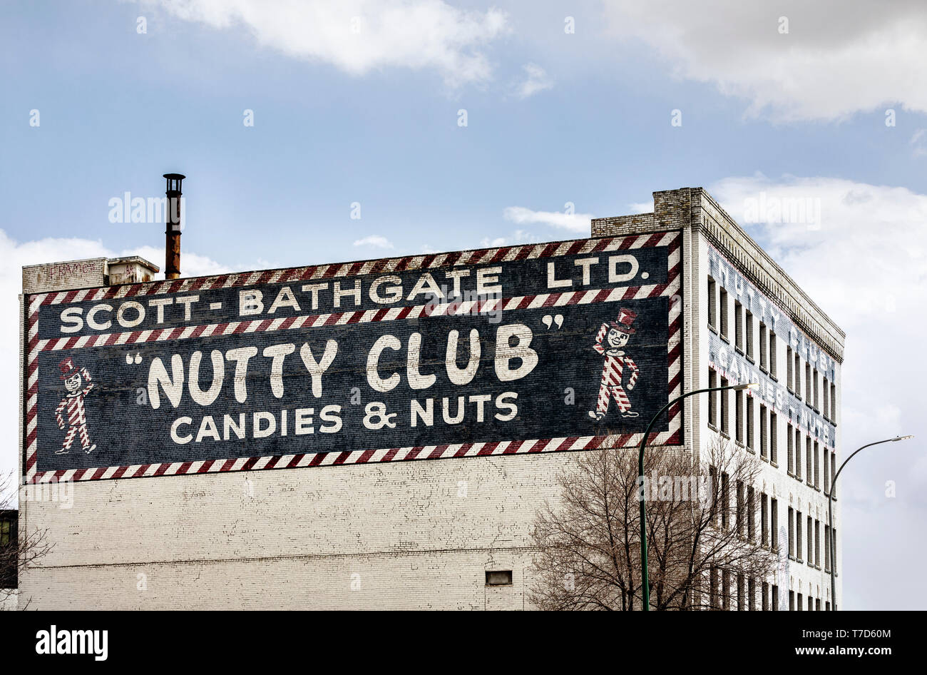 The historic Nutty Club building, Winnipeg, Manitoba, Canada Stock ...