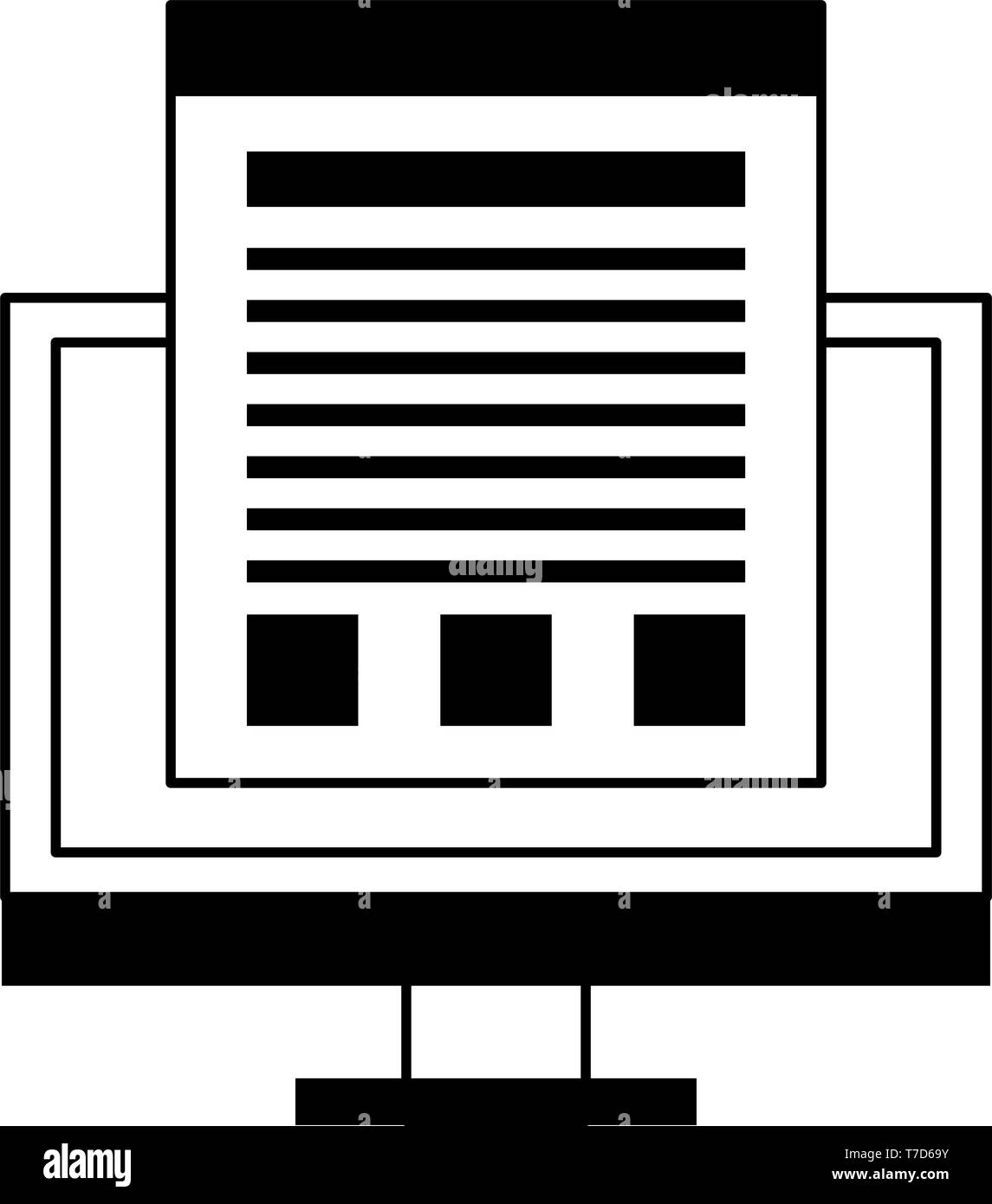 Digital tools cartoon Black and White Stock Photos & Images - Alamy