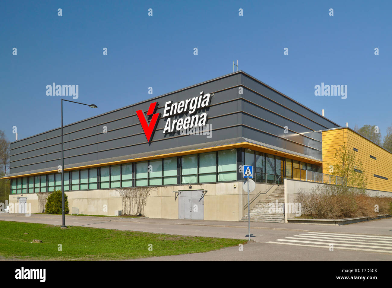 Energia Areena, indoor arena in Myyrmäki, Finland. Photo taken in April ...