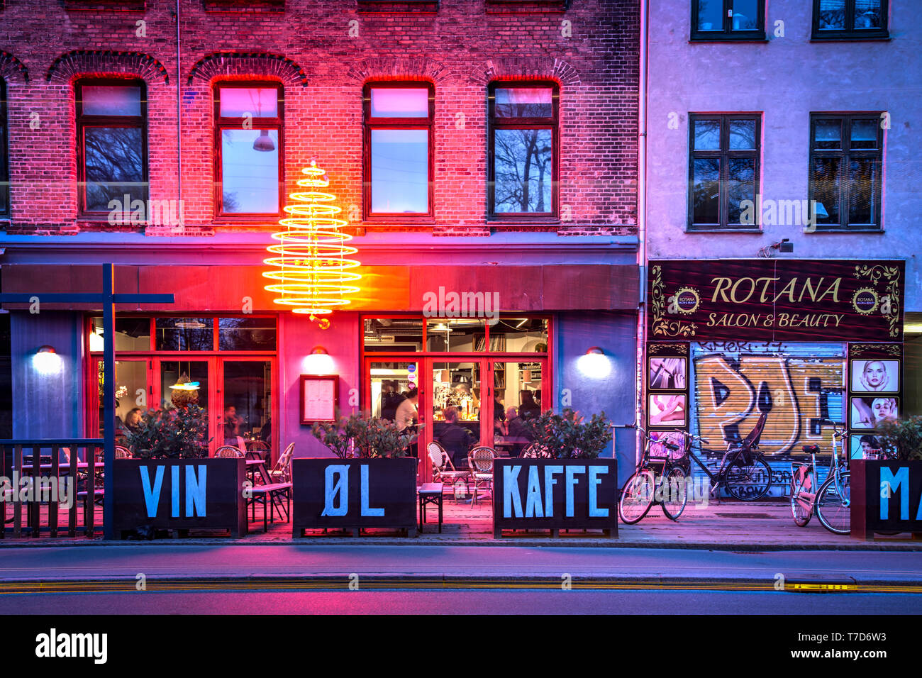 Norrebro and night hi-res stock photography and images - Alamy