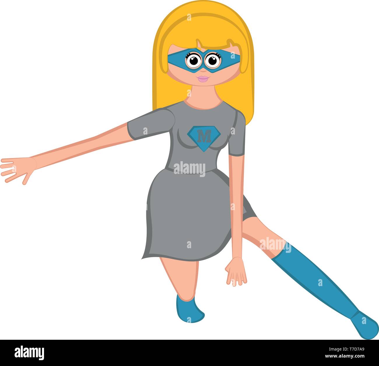 Isolated super mom character with a costume Stock Vector Image & Art ...