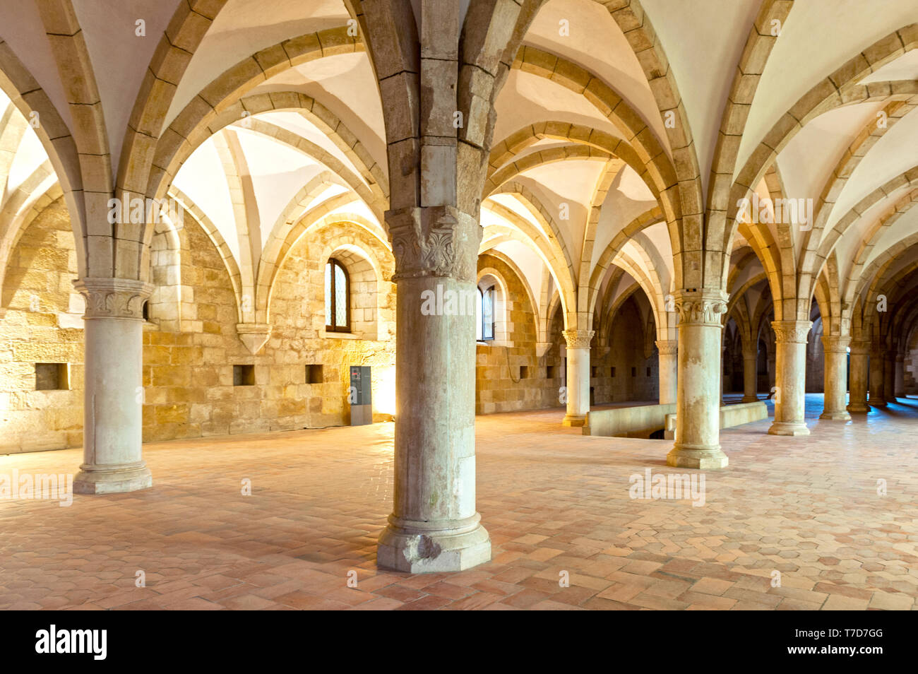 Refectory at Alcobaca monastery, Portugal Stock Photo - Alamy