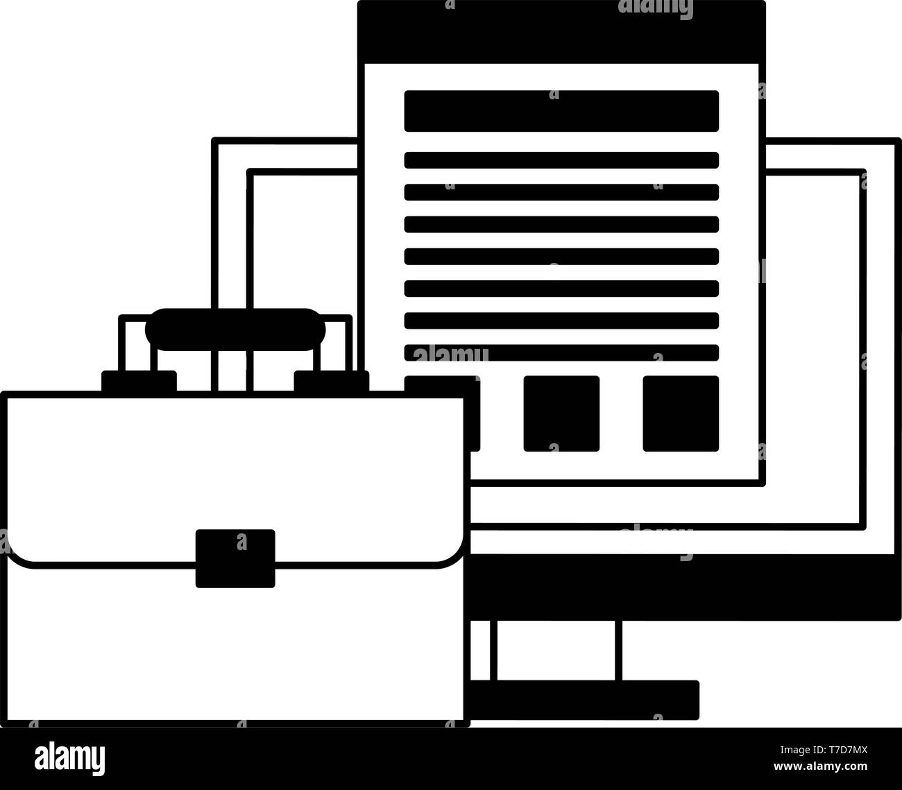 Digital tools cartoon Black and White Stock Photos & Images - Alamy