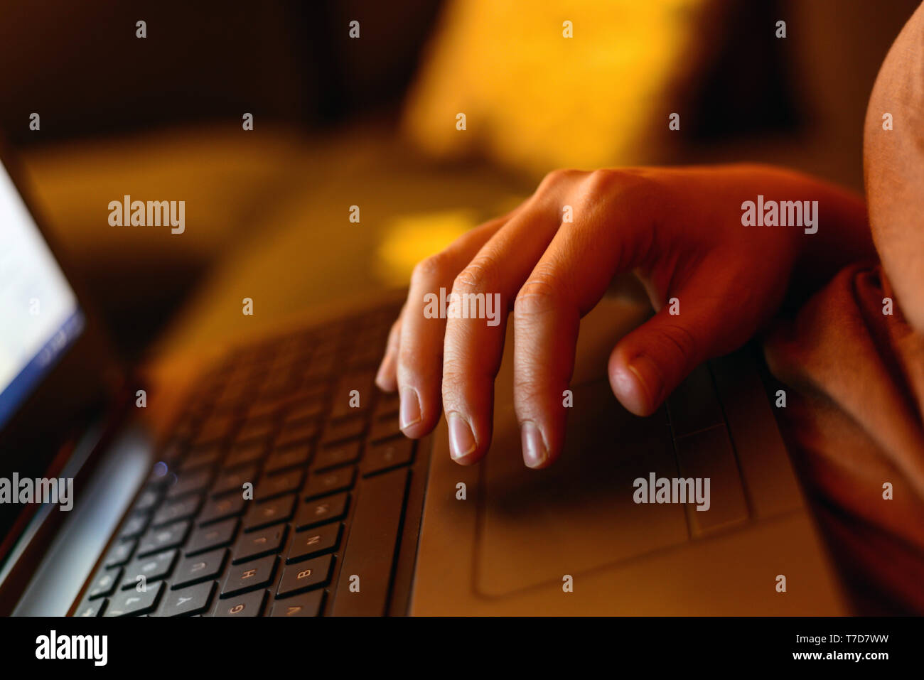 Woman keyboard above hi-res stock photography and images - Alamy
