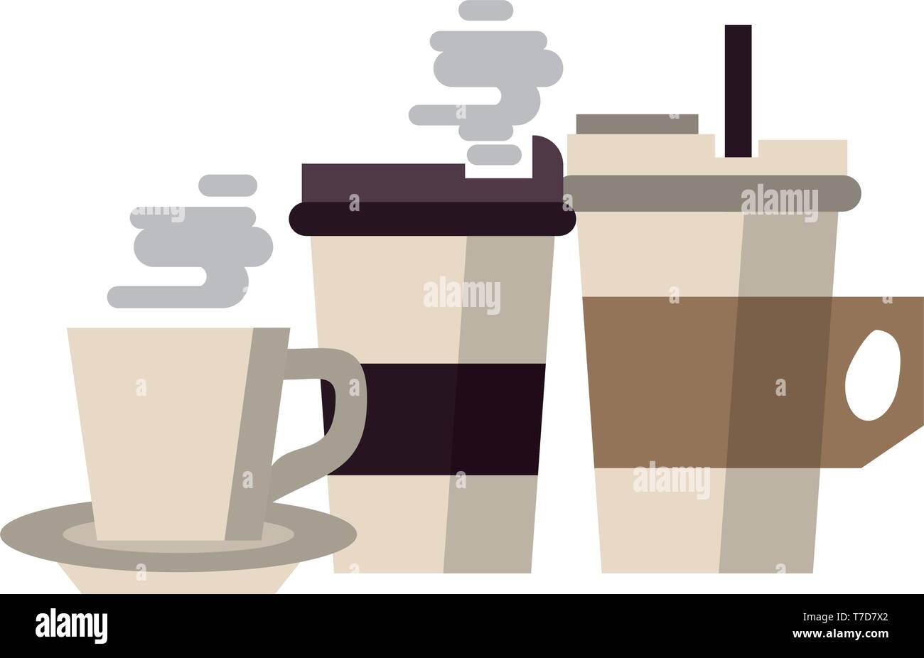 coffee cafe concept cartoon Stock Vector Image & Art - Alamy