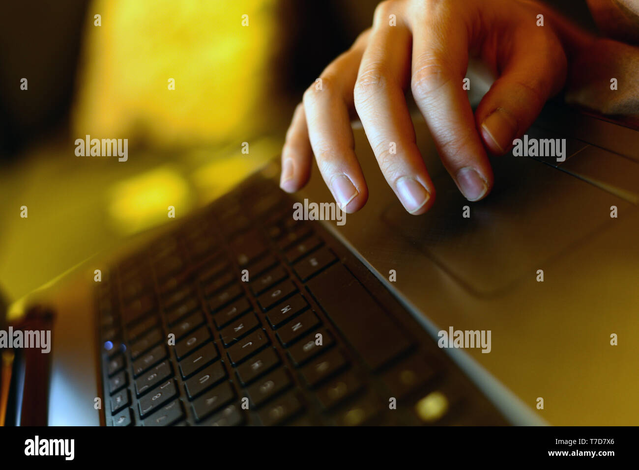 Woman keyboard above hi-res stock photography and images - Alamy