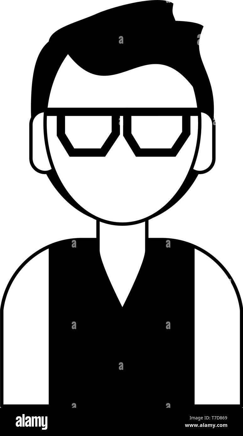 Upper body one young Black and White Stock Photos & Images - Alamy