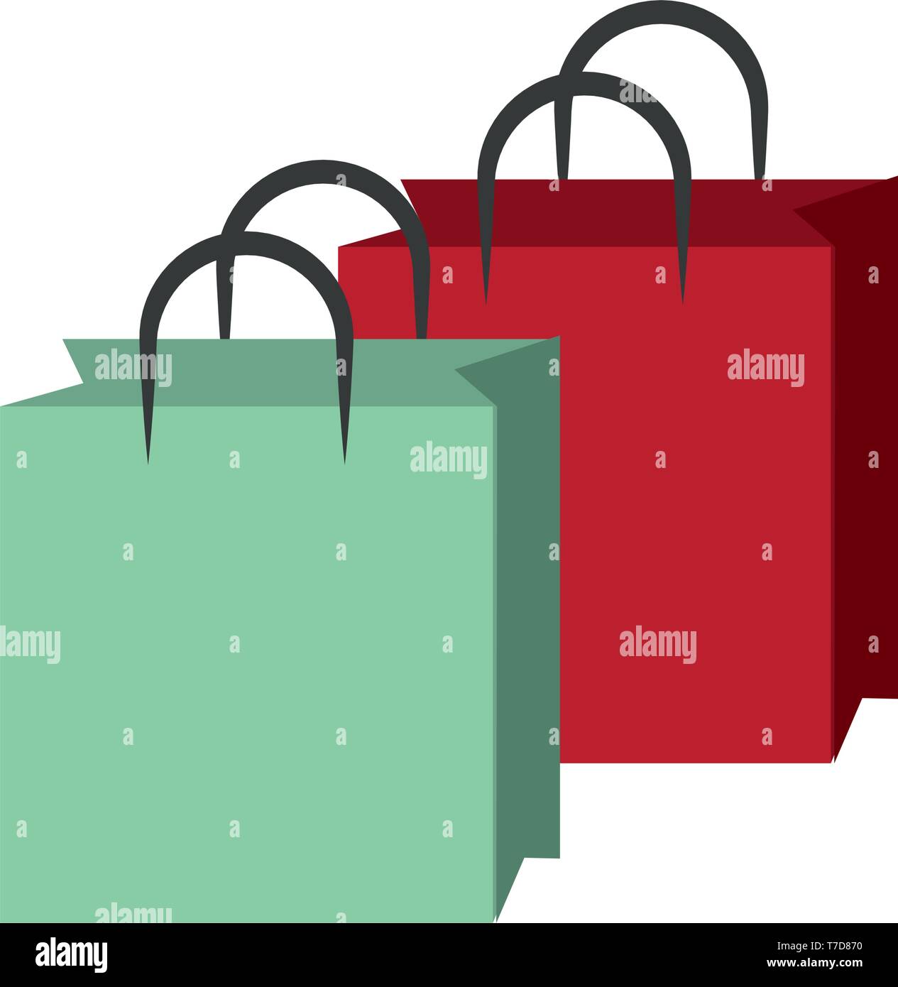 shopping bags cartoon Stock Vector Image & Art - Alamy