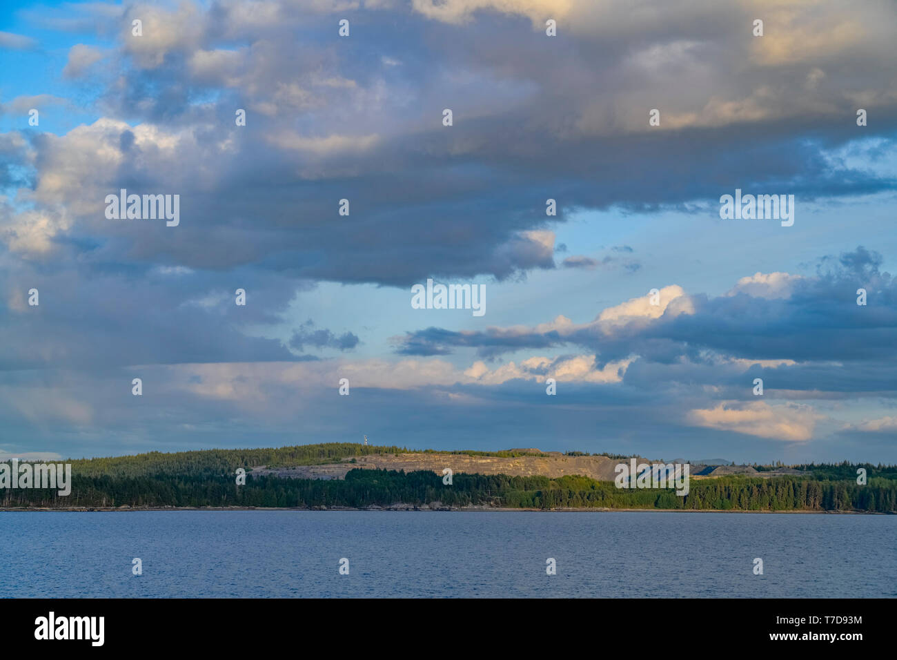 Open pit mine, Texada Island, British Columbia, Canada Stock Photo - Alamy