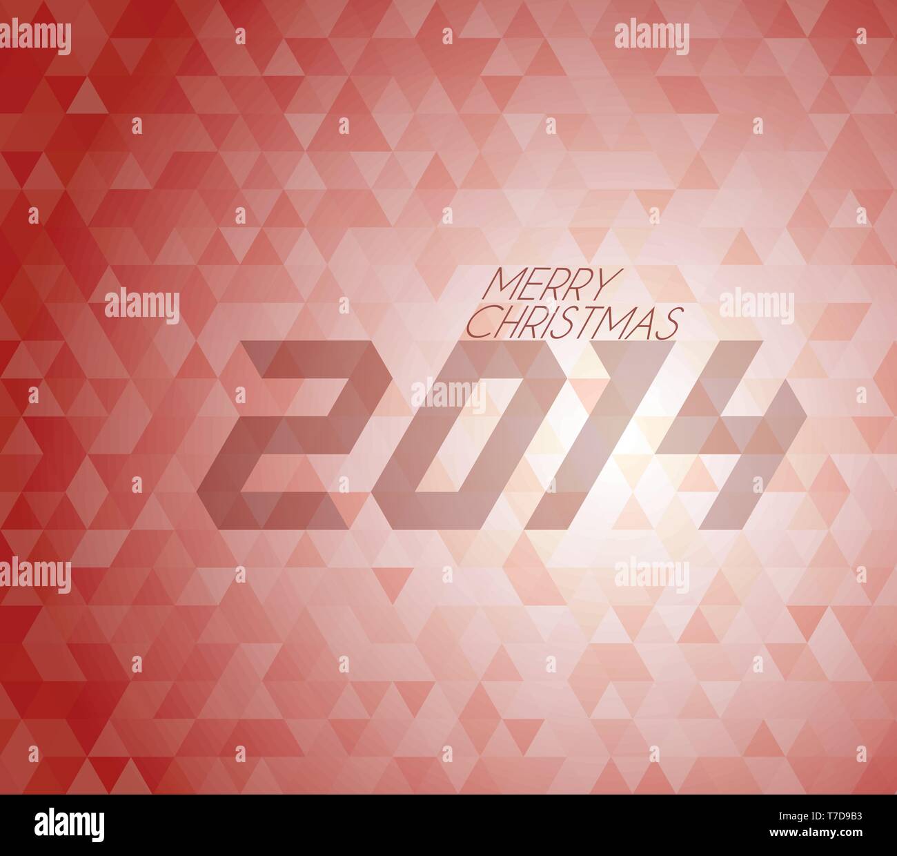 retro vector Christmas background made from red triangles Stock Vector ...