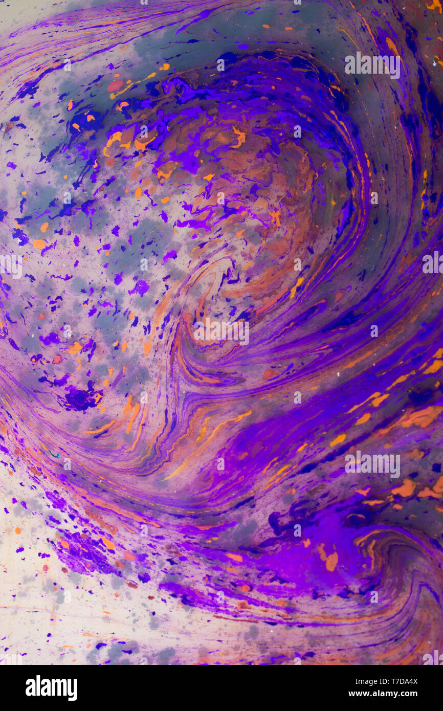 abstract marbling art patterns in paint as background Stock Photo - Alamy