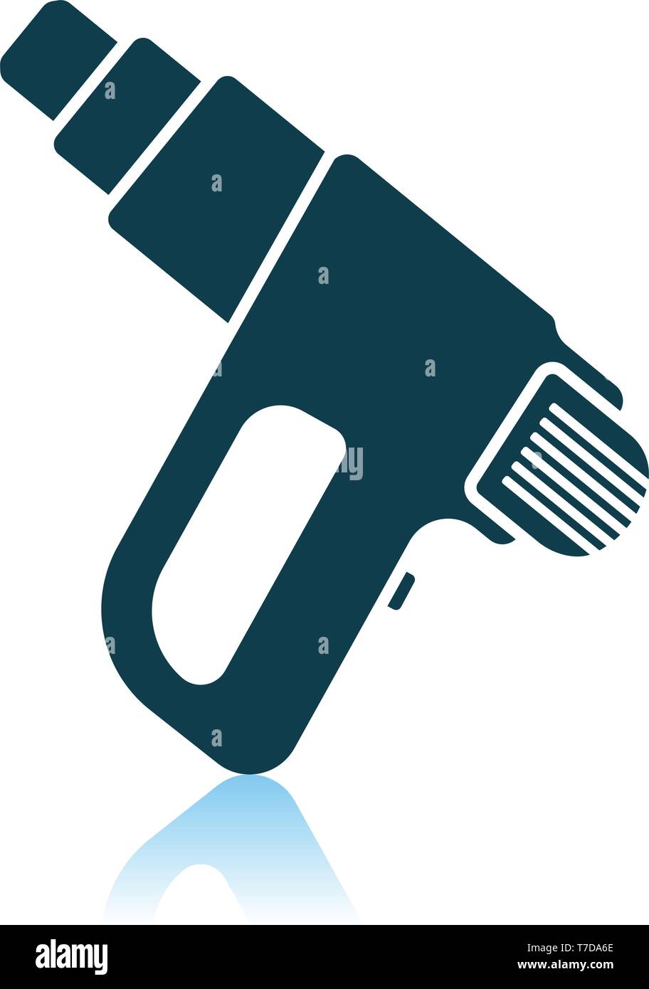 Electric Industrial Dryer Icon. Shadow Reflection Design. Vector ...