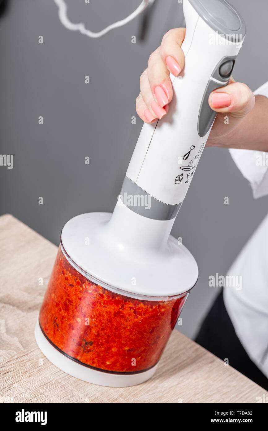 Cooking in blender hi-res stock photography and images - Alamy