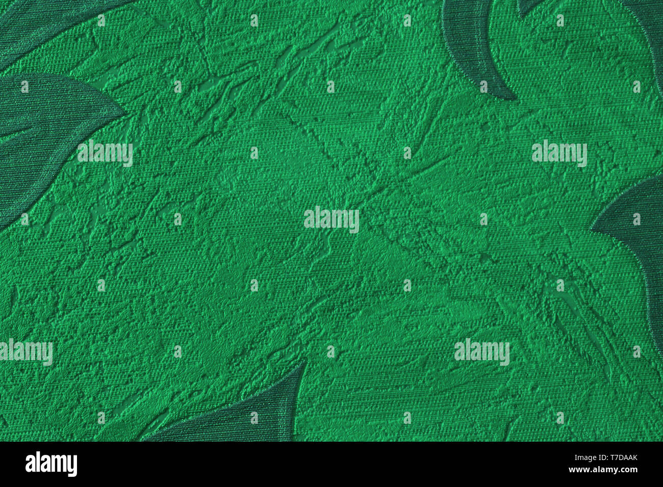 Texture of green color with corrugation. Saturated green color, close ...