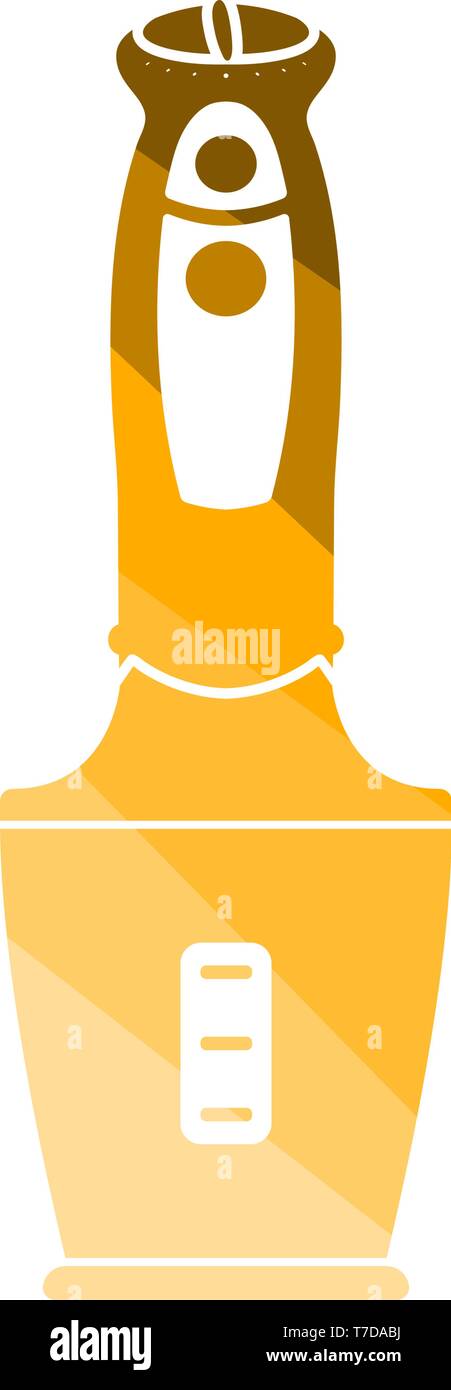 Baby Food Blender Icon. Flat Color Ladder Design. Vector Illustration ...