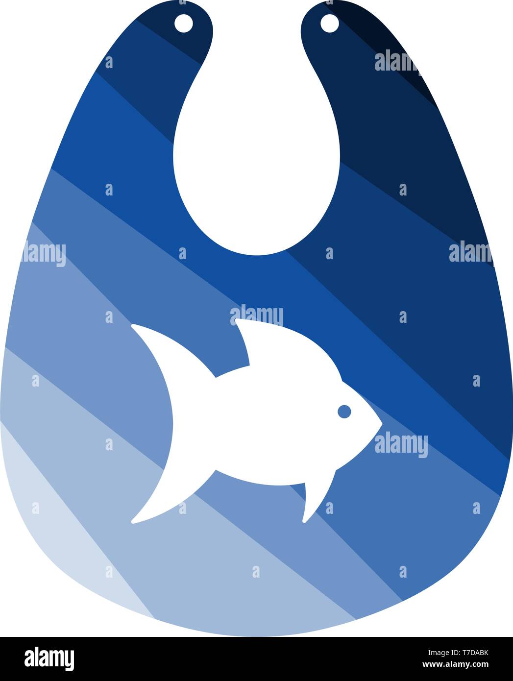 Bib Icon. Flat Color Ladder Design. Vector Illustration Stock Vector ...