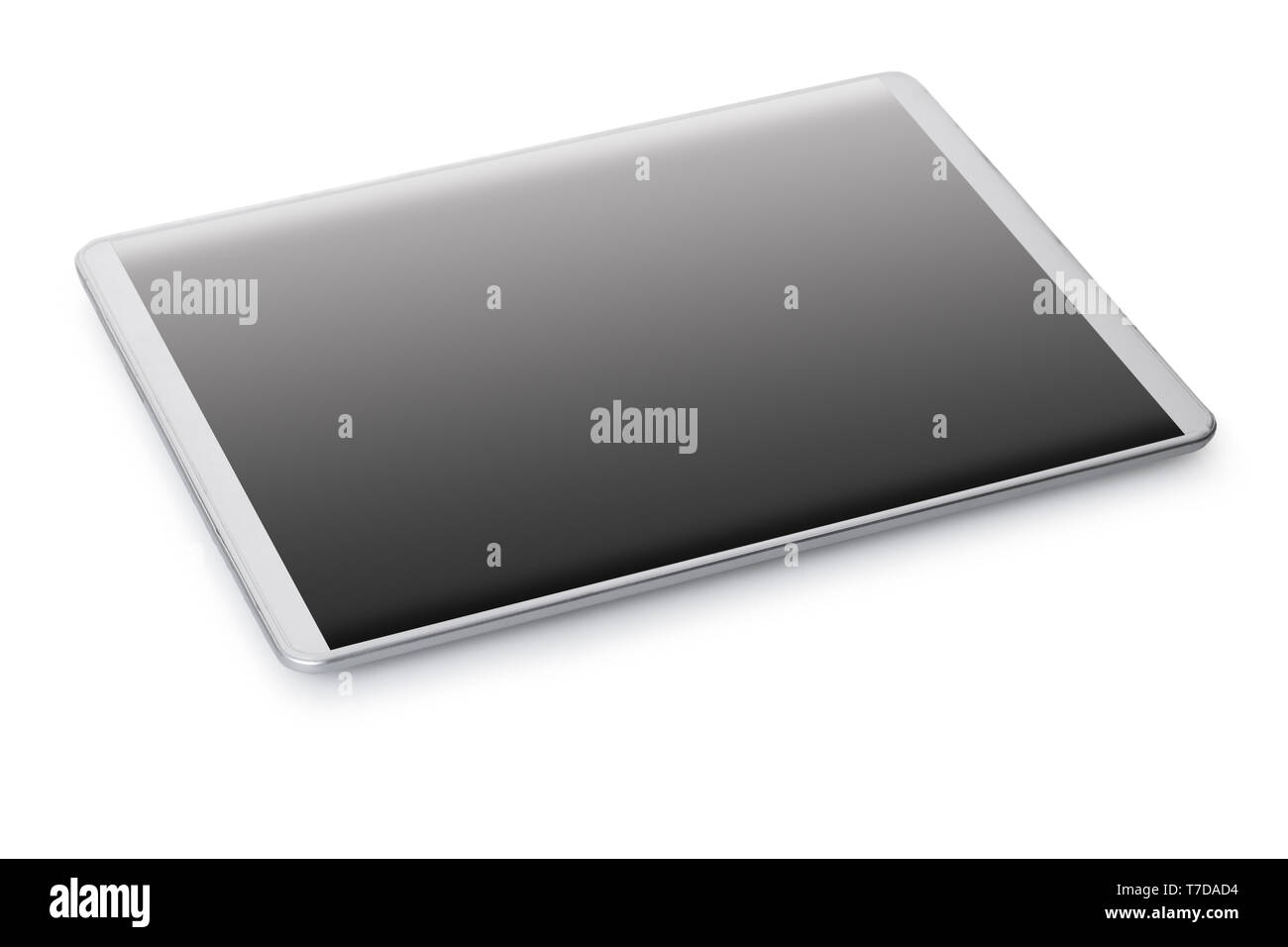 new tablet closeup on white isolated background Stock Photo - Alamy