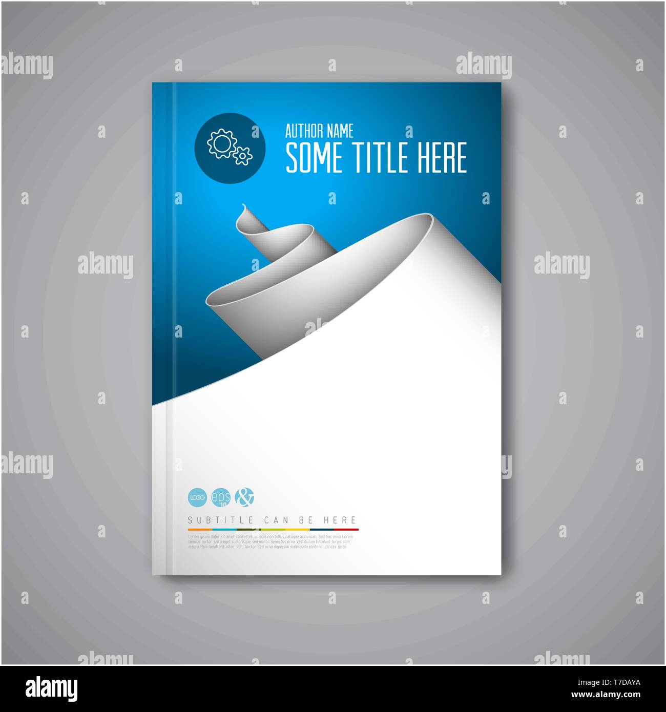 Modern Vector abstract brochure / book / flyer design template with ...