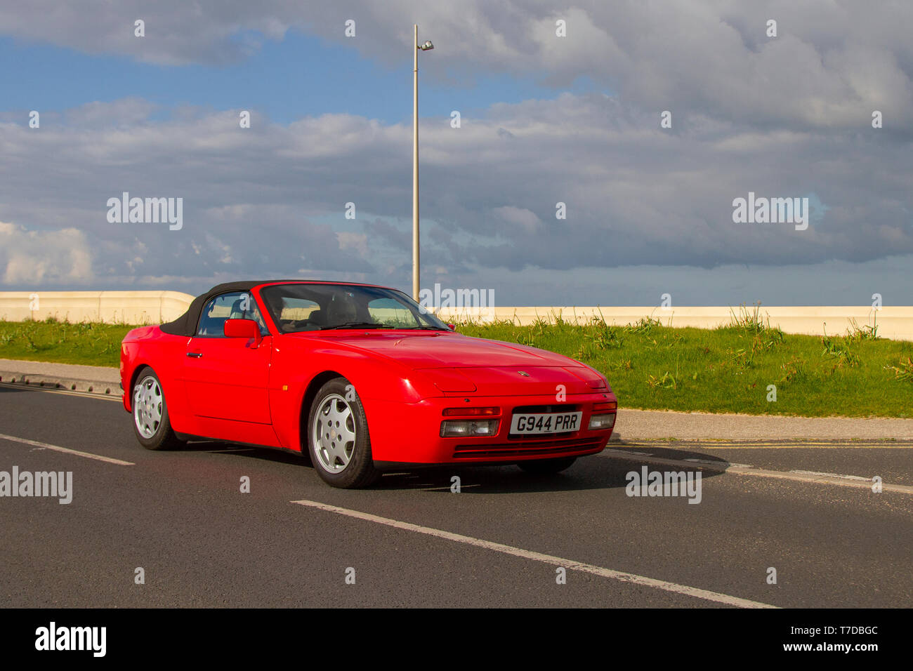 1990 90s red Porsche 944 S2 at Cleveleys Spring Car Show at Jubilee ...