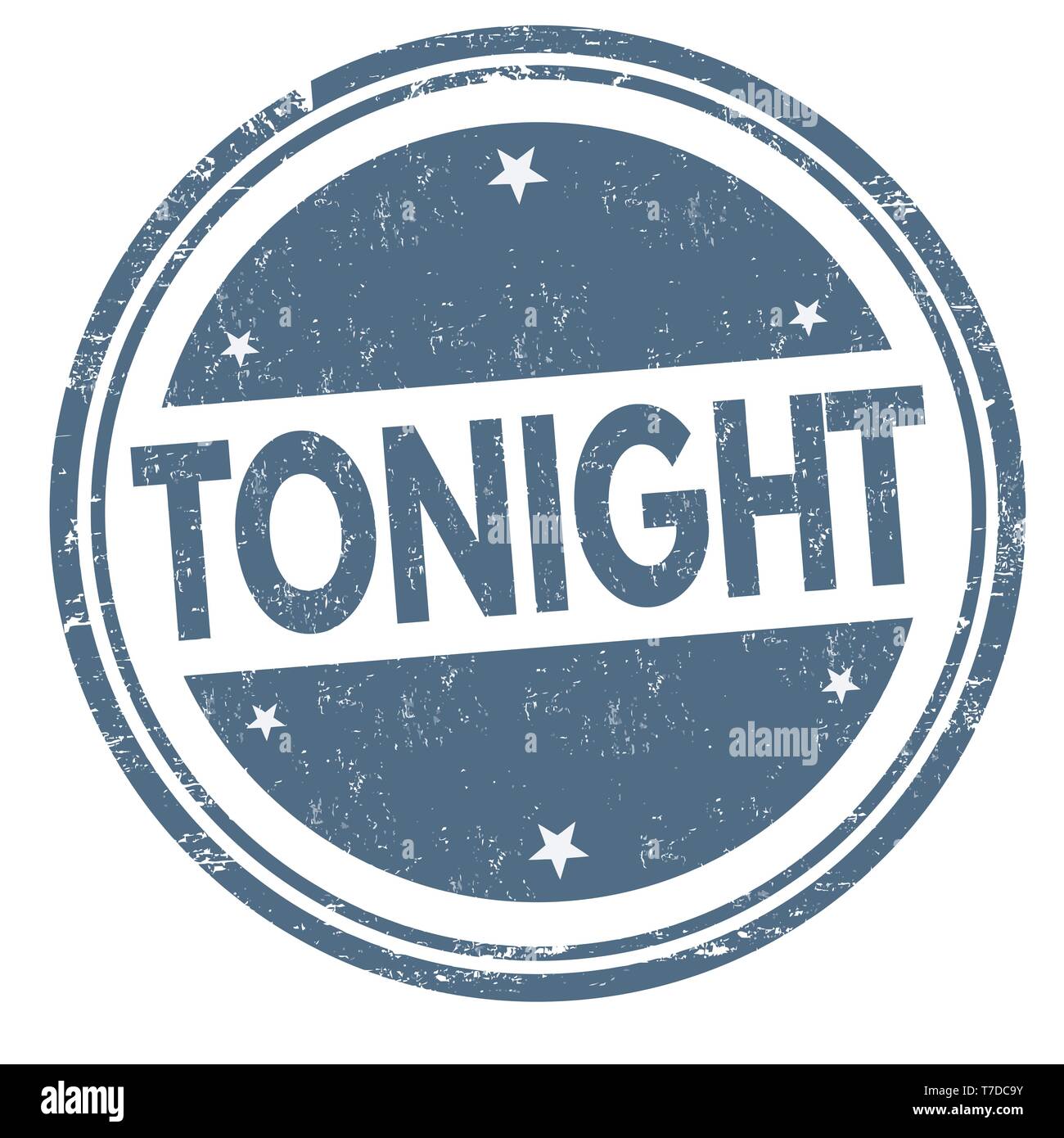 Tonight sign or stamp on white background, vector illustration Stock ...
