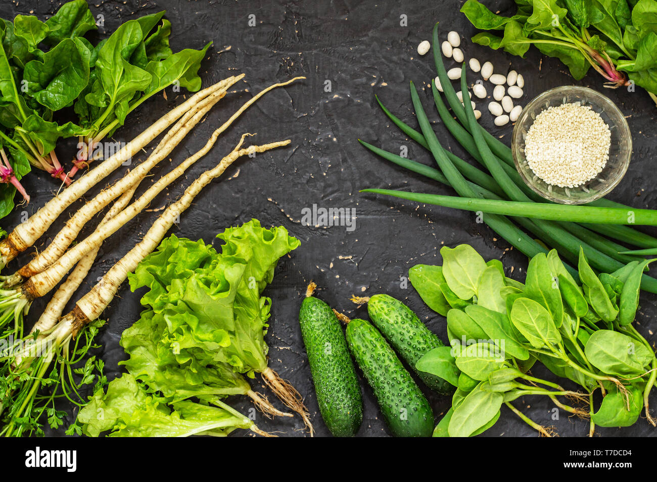 Organic fresh vegetables. Source of vitamins and proteins. Cucumbers ...