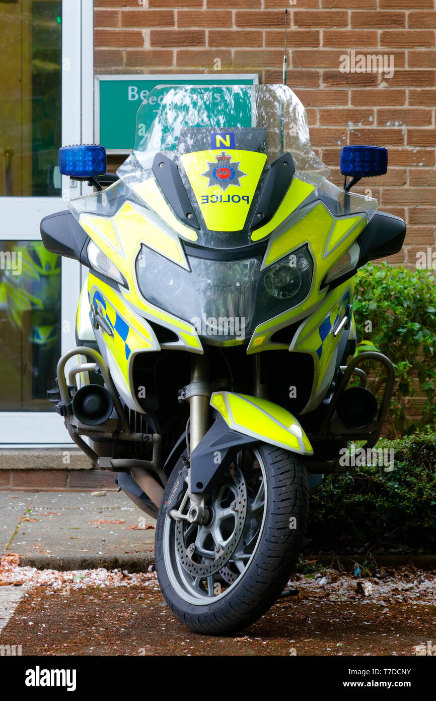 Police motorcycle parked hi-res stock photography and images - Alamy