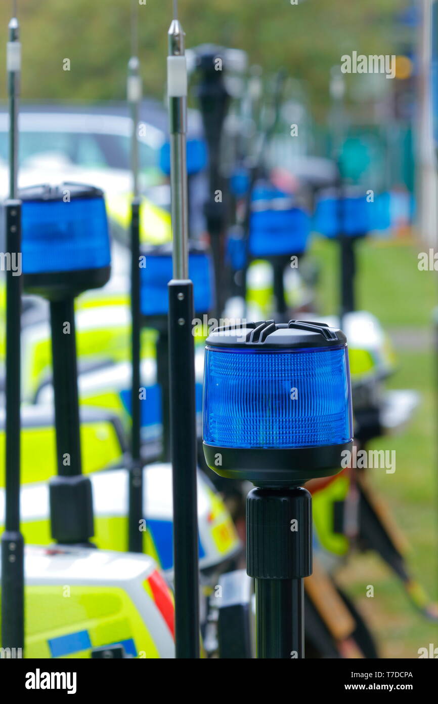 Police blue light uk hi-res stock photography and images - Alamy