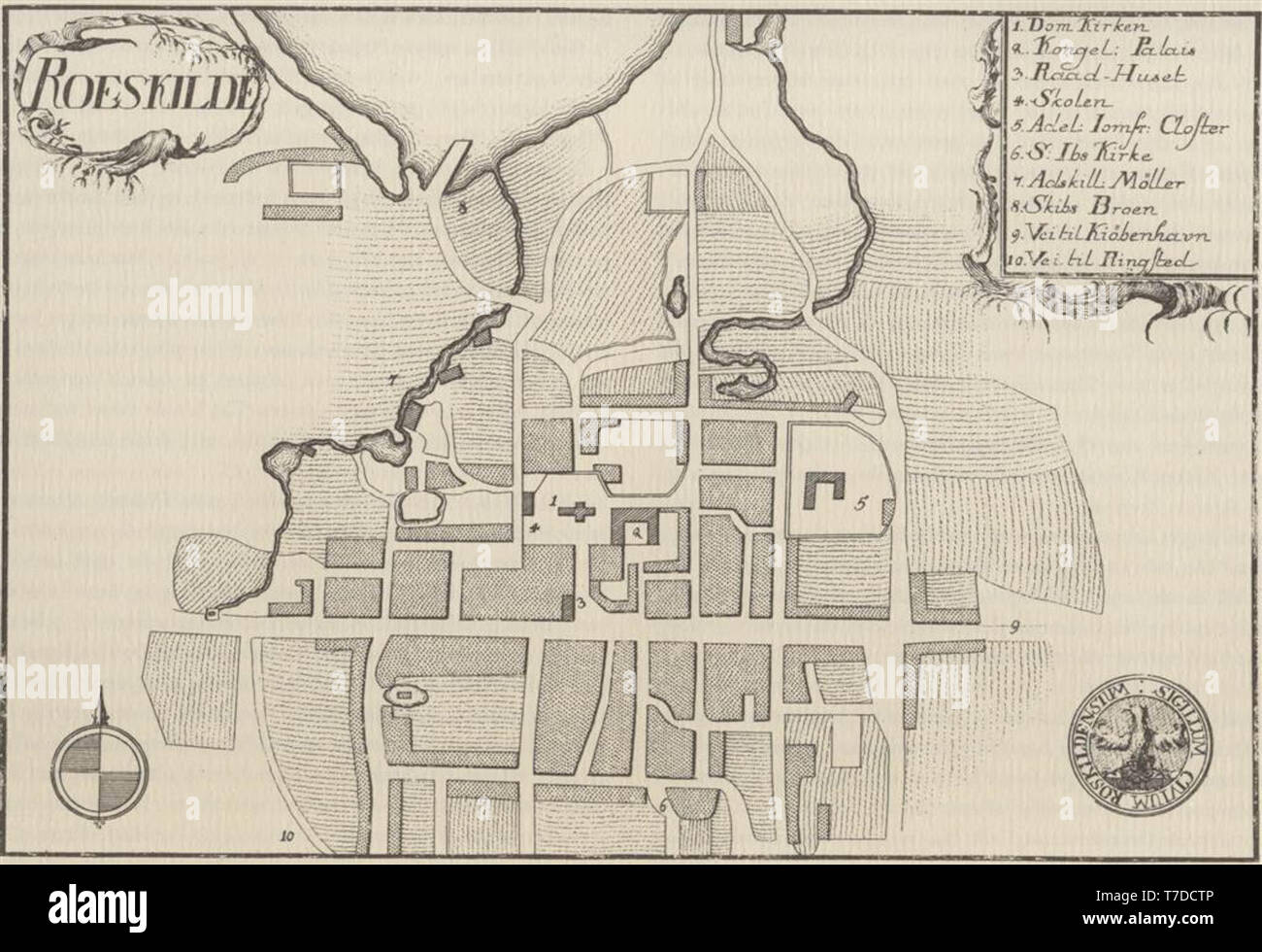 Antique Map Of Denmark High Resolution Stock Photography and Images - Alamy