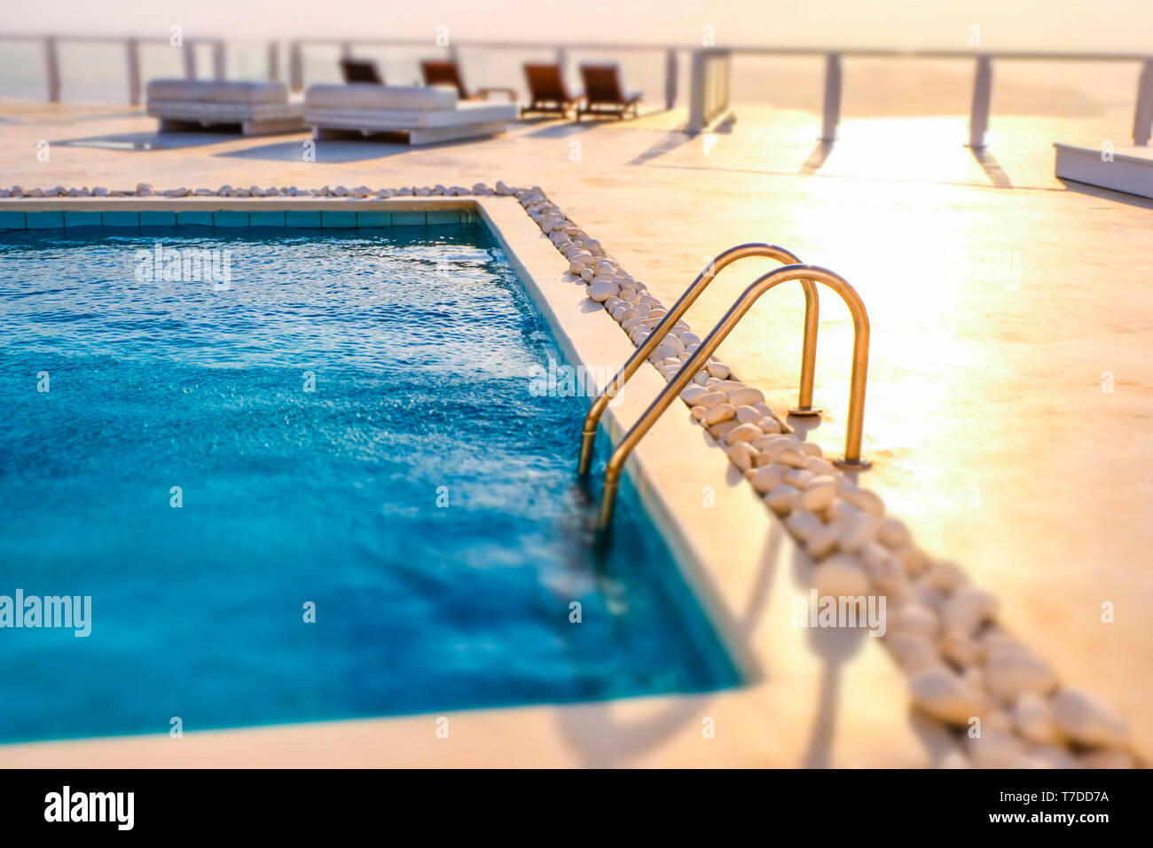 Swimming pool in an hotel Stock Photo - Alamy