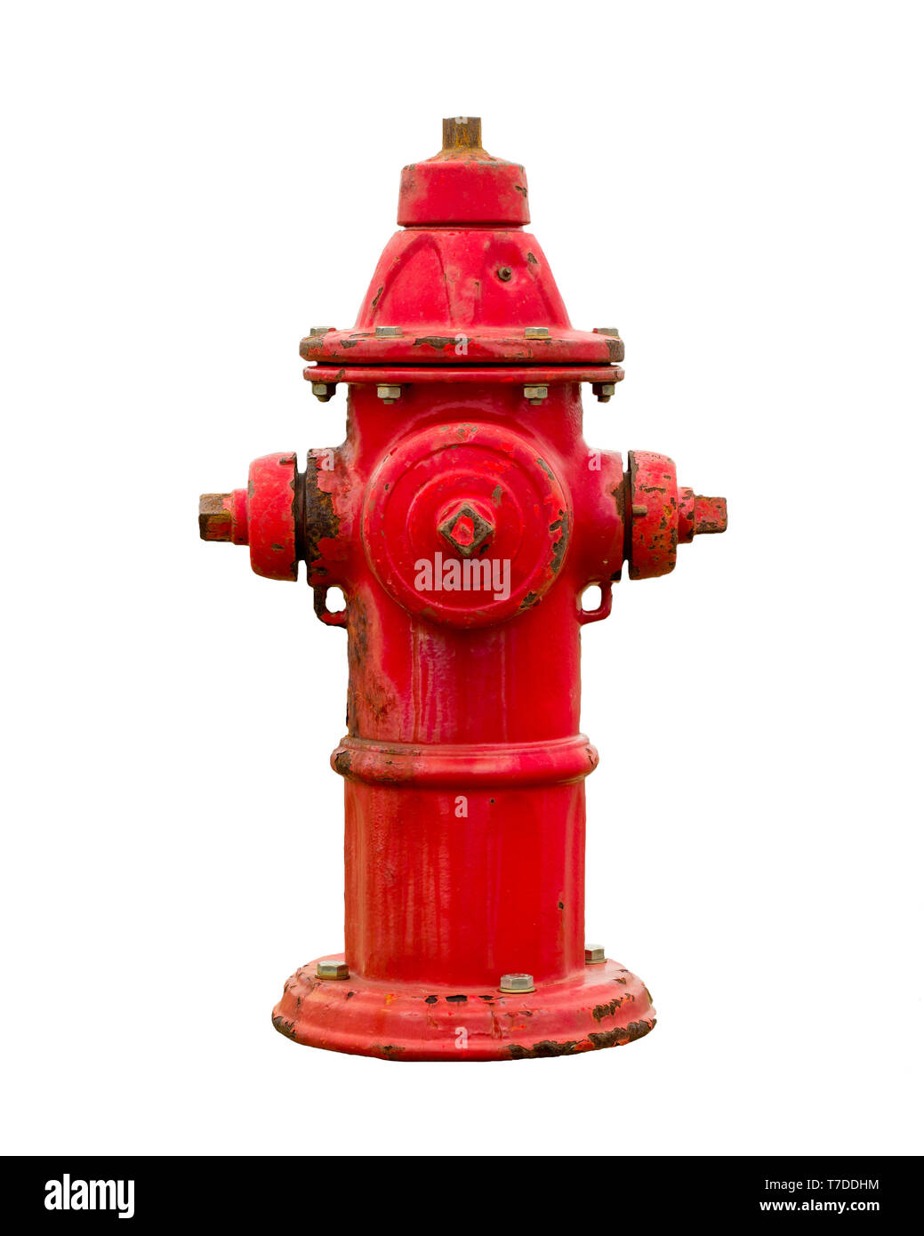 Classic style and weathered fire hydrant isolated on white Stock Photo ...