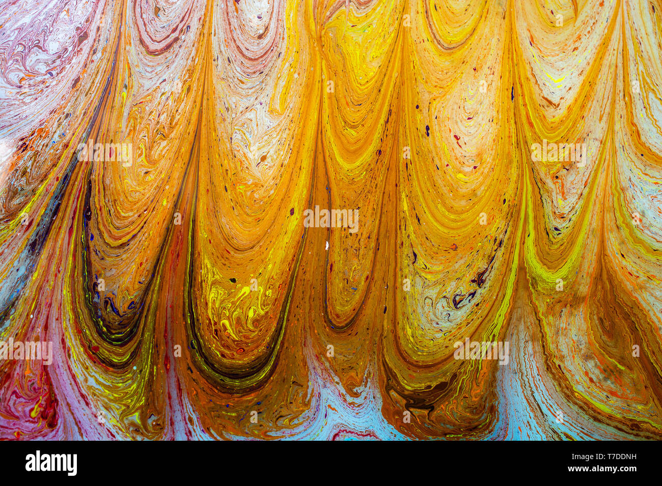 abstract marbling art patterns in paint as background Stock Photo - Alamy