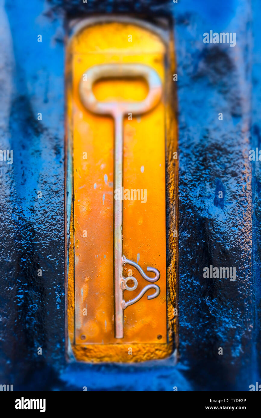 Decorative key in an hotel Stock Photo - Alamy