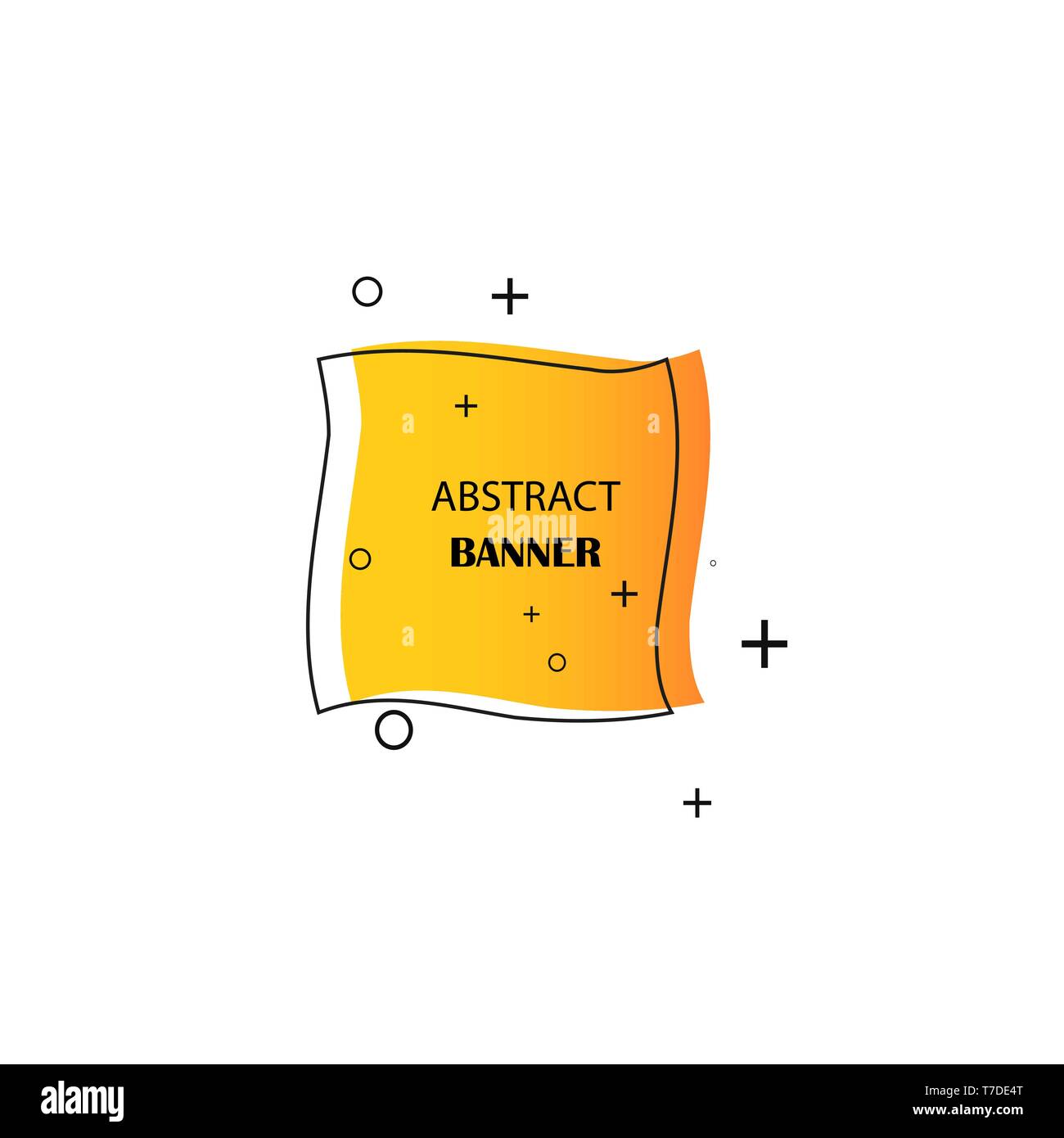 Geometric banners. Promo labels. Vector geometric shapes for ...