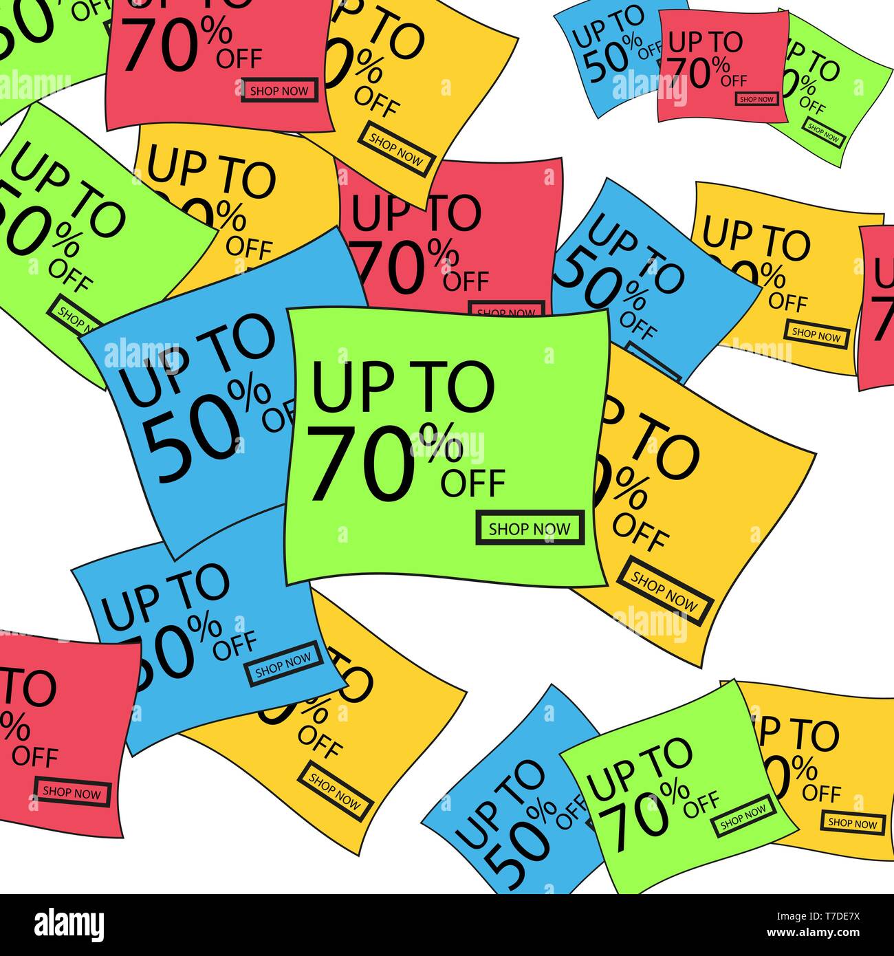 Vector discount stickers. Collection stickers, price tags. Sale, free ...