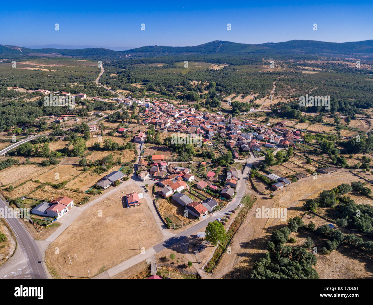 Aerial view mahide village hi-res stock photography and images - Alamy