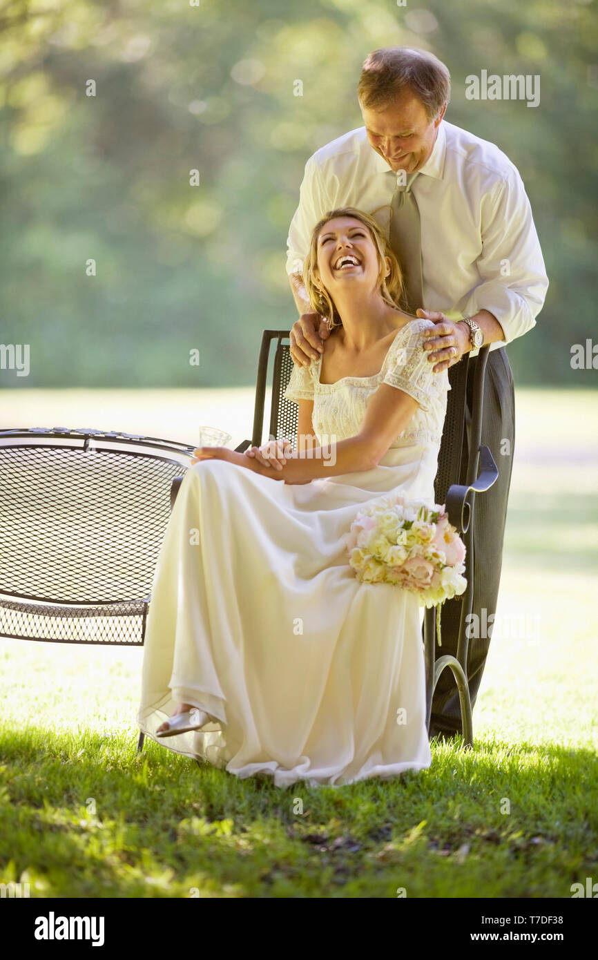A bride with her father Stock Photo - Alamy