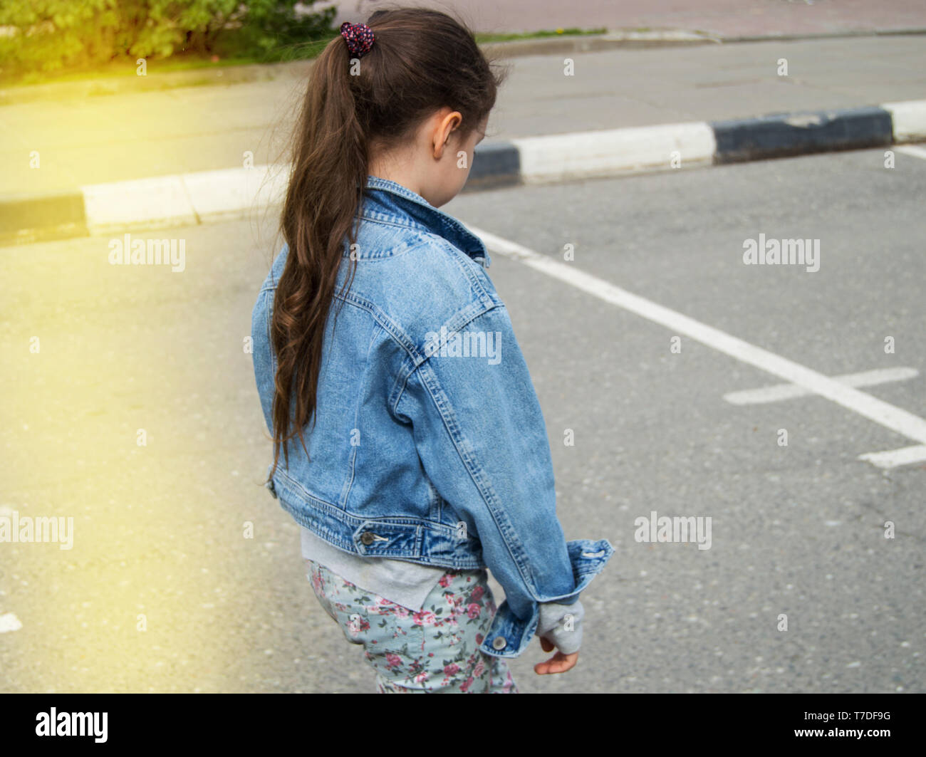 Woman walking with daughter sad hi-res stock photography and images - Alamy