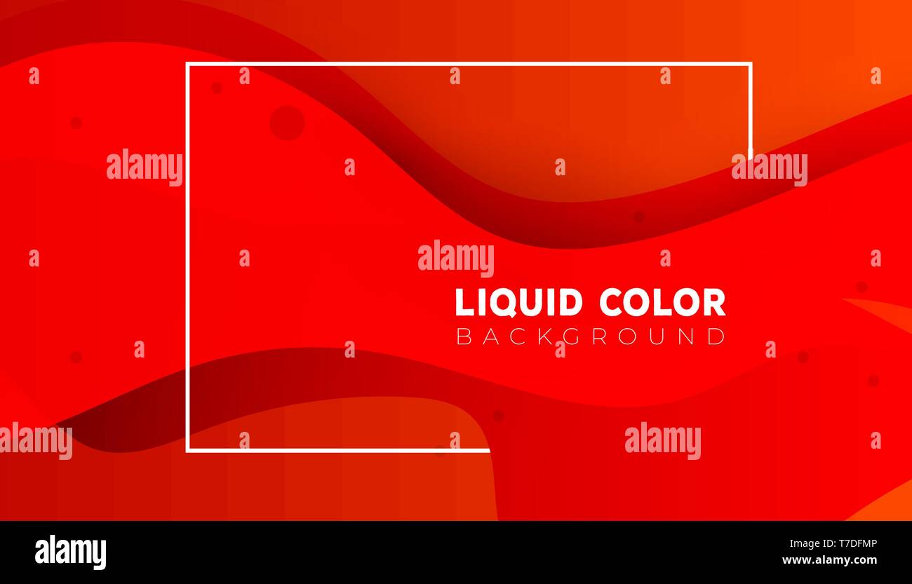 Plastic colorful shapes, liquid gradient waves sale banner template ...