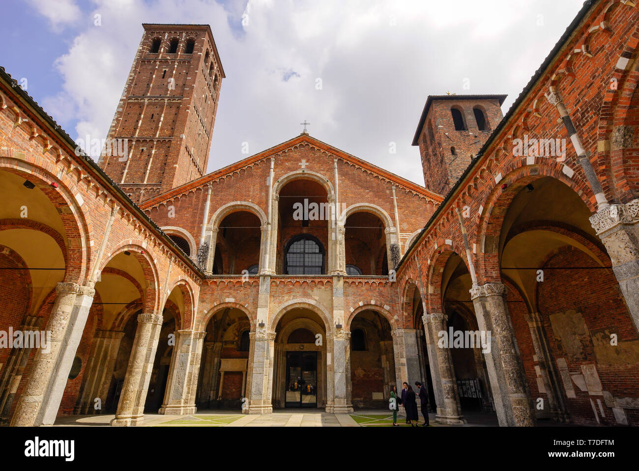 Basilica di Sant'Ambrogio, Milan, Lombardy, Italy Stock Photo - Alamy