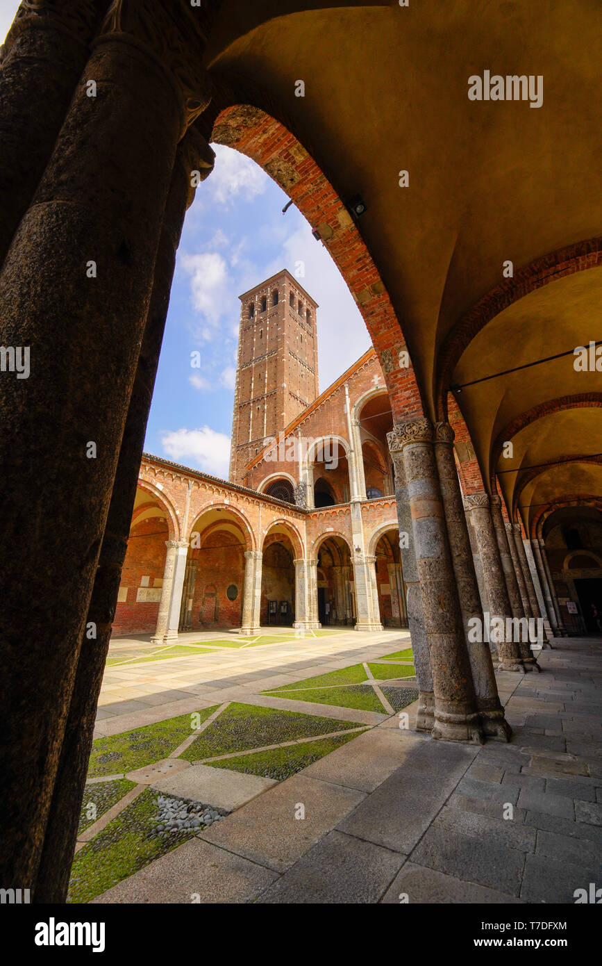 Basilica di san ambrogio hi-res stock photography and images - Alamy